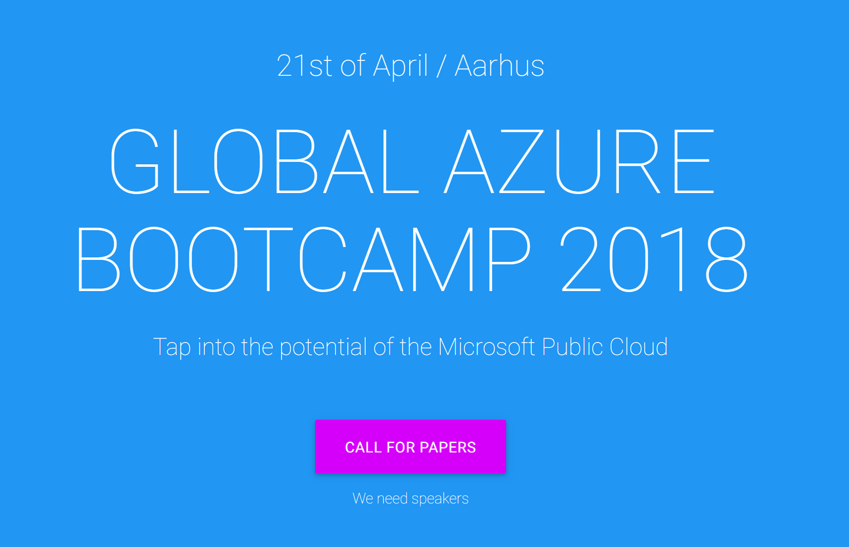 Global Azure Bootcamp Aarhus 2018